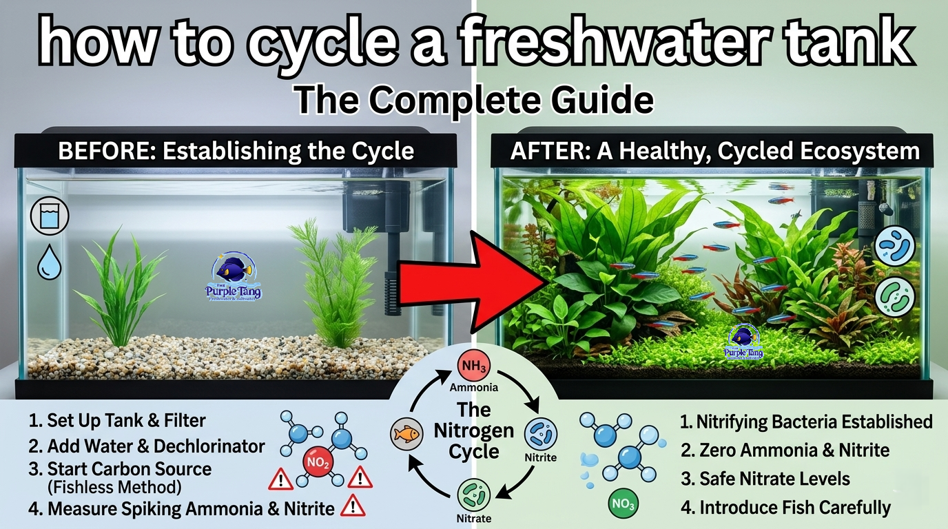 How to Cycle a Freshwater Aquarium – The Purple Tang Aquatics